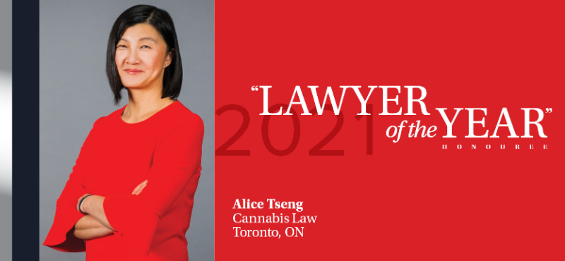 Alice Tseng: 2021 Lawyer of the Year in Cannabis Law